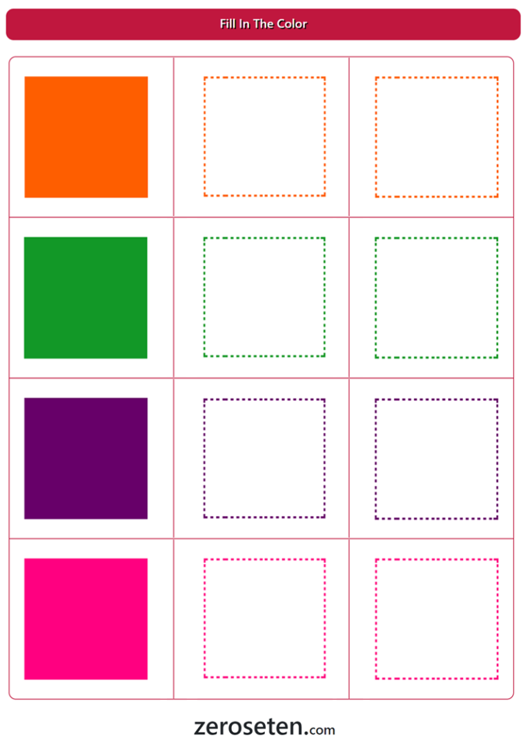 Orange Green Purple Pink - Zero se Ten Blog