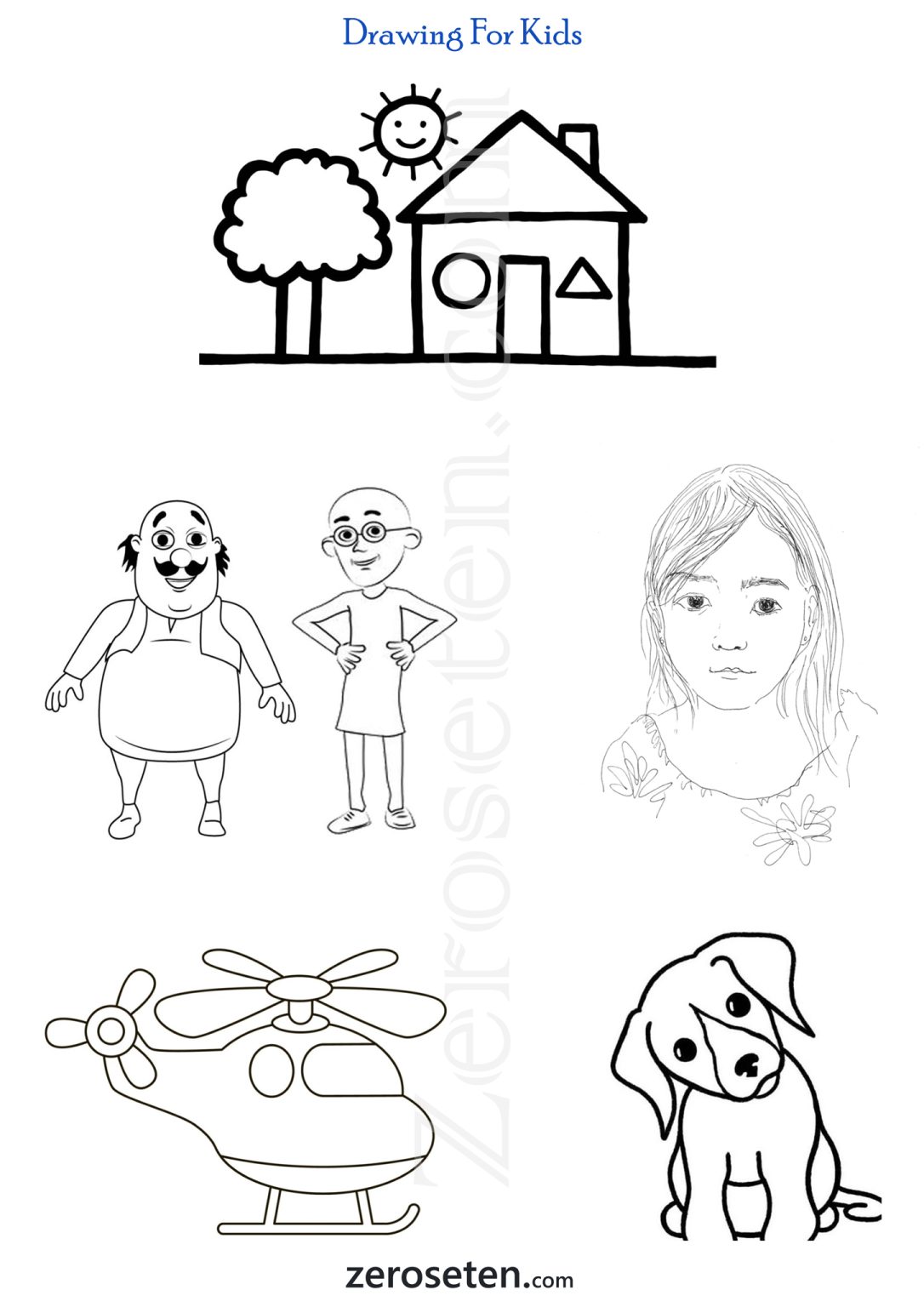 Drawing For Kids - Zero se Ten Blog